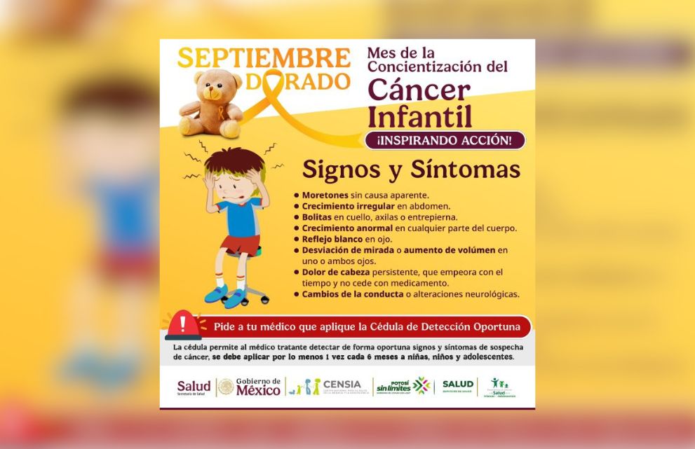 Septiembre, mes para concientizar sobre el cáncer infantil